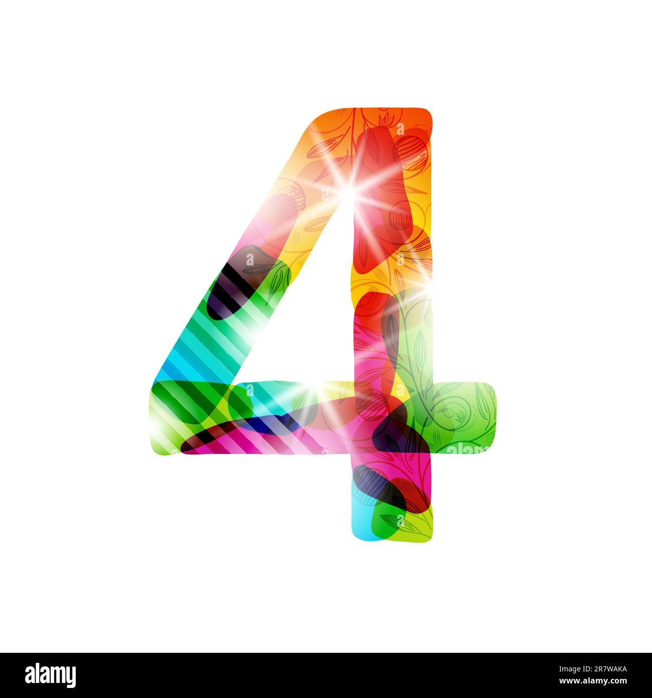 Number four sign Stock Vector Images - Alamy