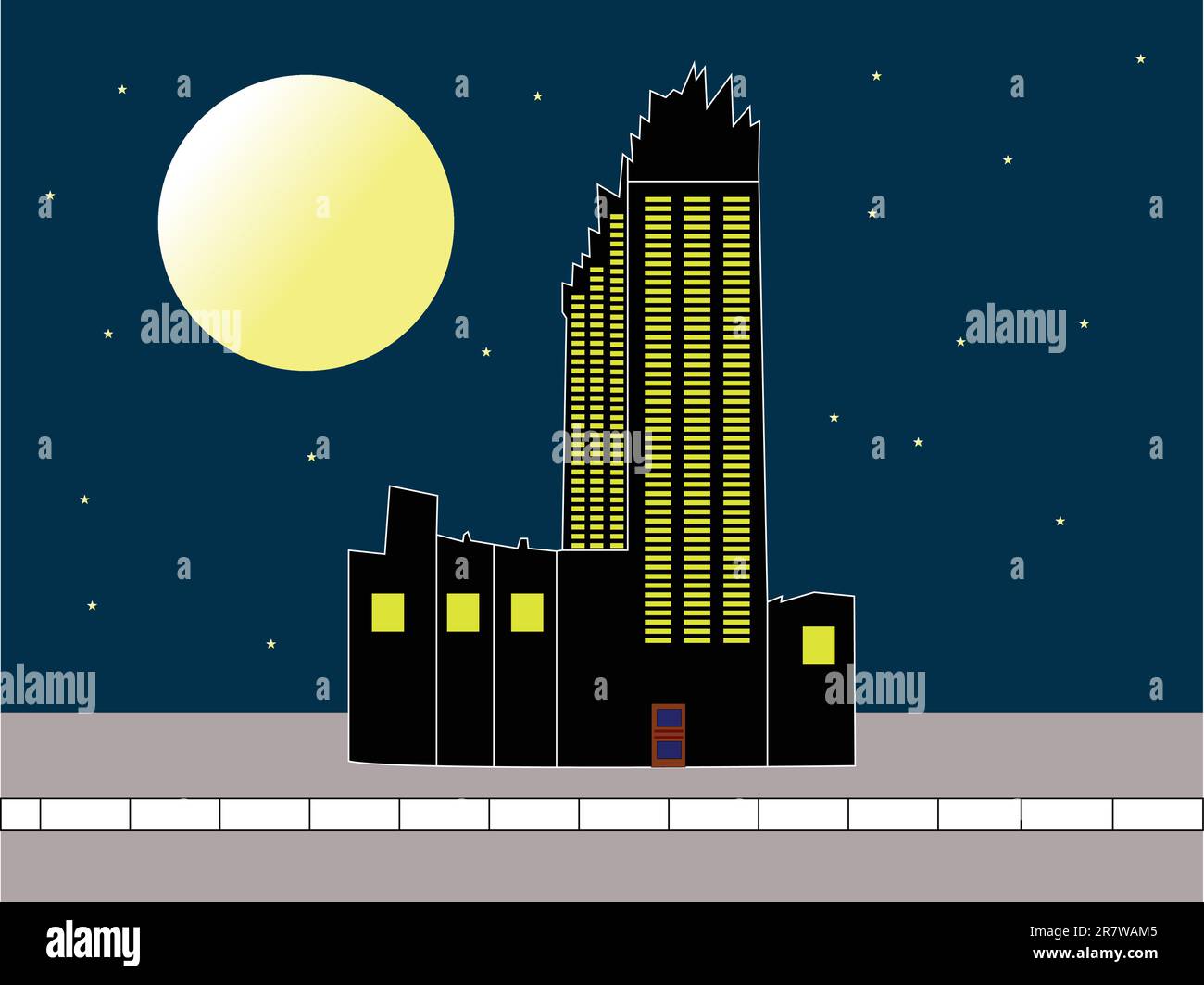 Sky scraper illustration - vector Stock Vector Image & Art - Alamy