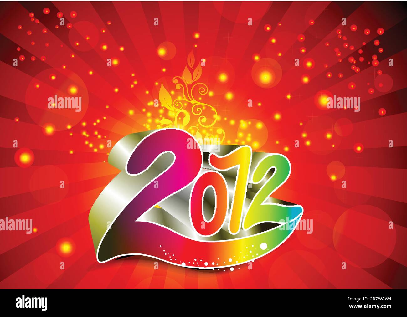 2012 new year background vector illustration Stock Vector Image & Art ...