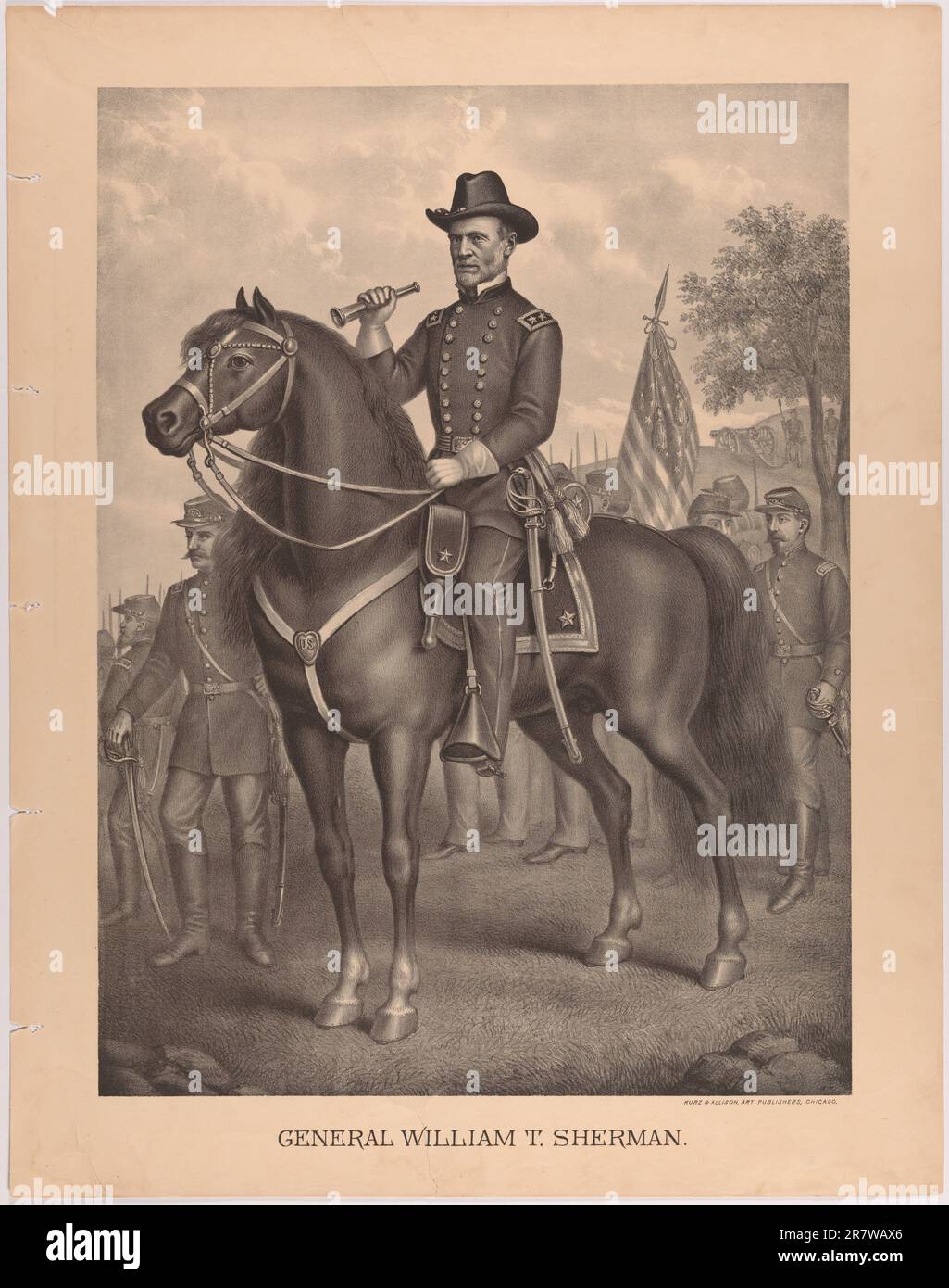 William T. Sherman c. 1870 Stock Photo - Alamy