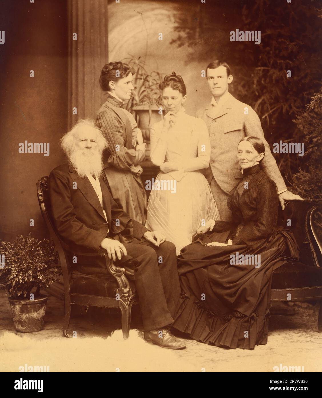 Josiah Hawes family c. 1890 Stock Photo - Alamy