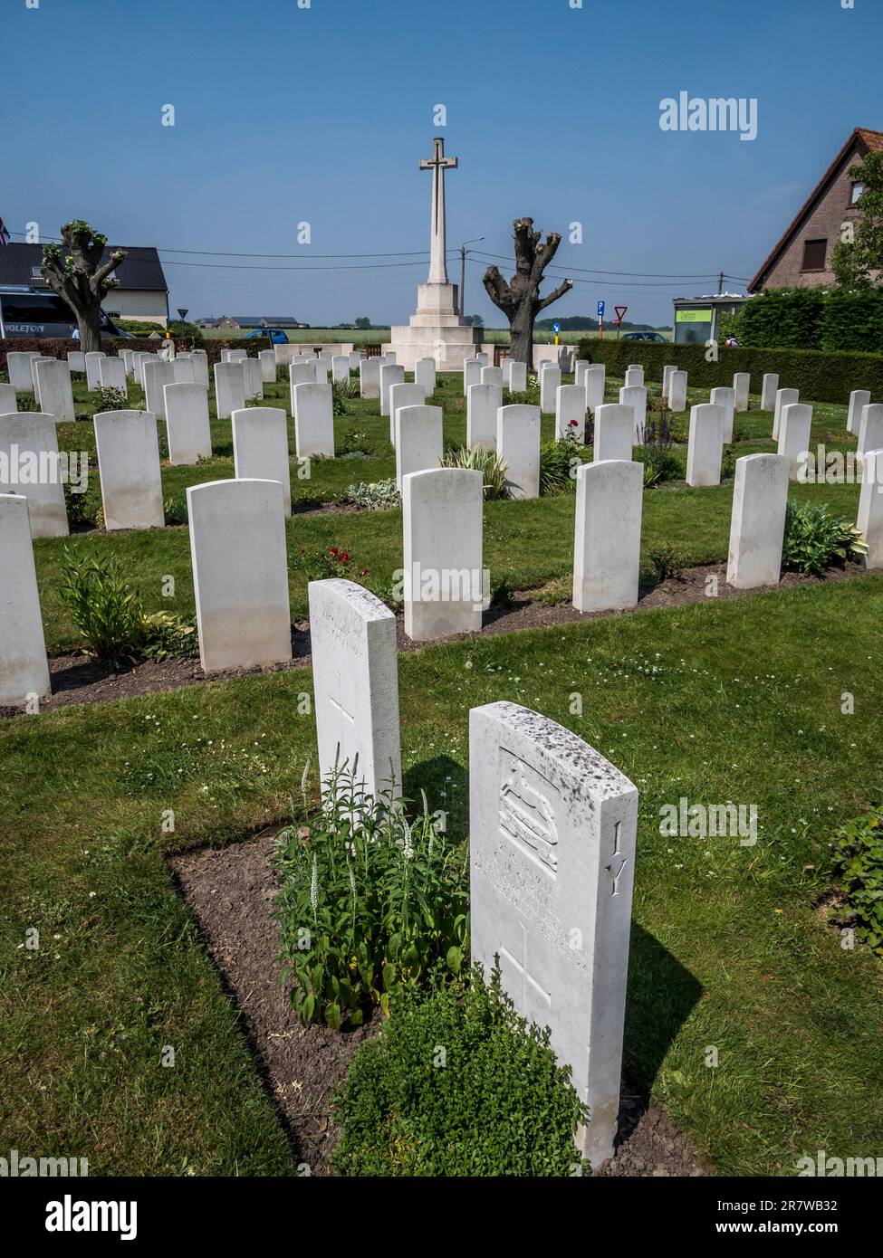 The CWGC Essex Farm Cemetery during the WWI was a casualty clearing ...