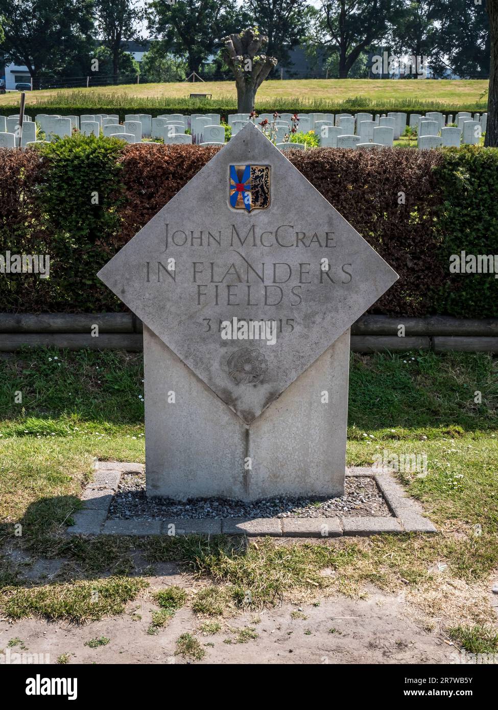 The CWGC Essex Farm Cemetery during the WWI was a casualty clearing ...
