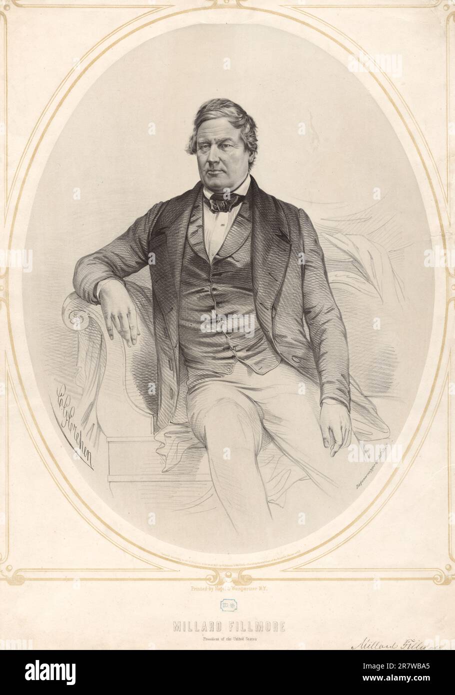 Millard Fillmore 1850 Stock Photo - Alamy