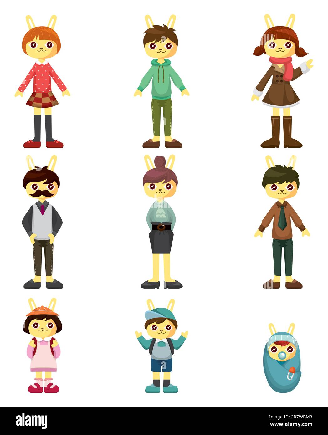 Rabbit mother babies hi-res stock photography and images - Alamy