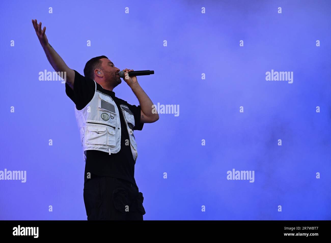 17 June 2023, Lower Saxony, Scheeßel: The German rapper "Marteria ...