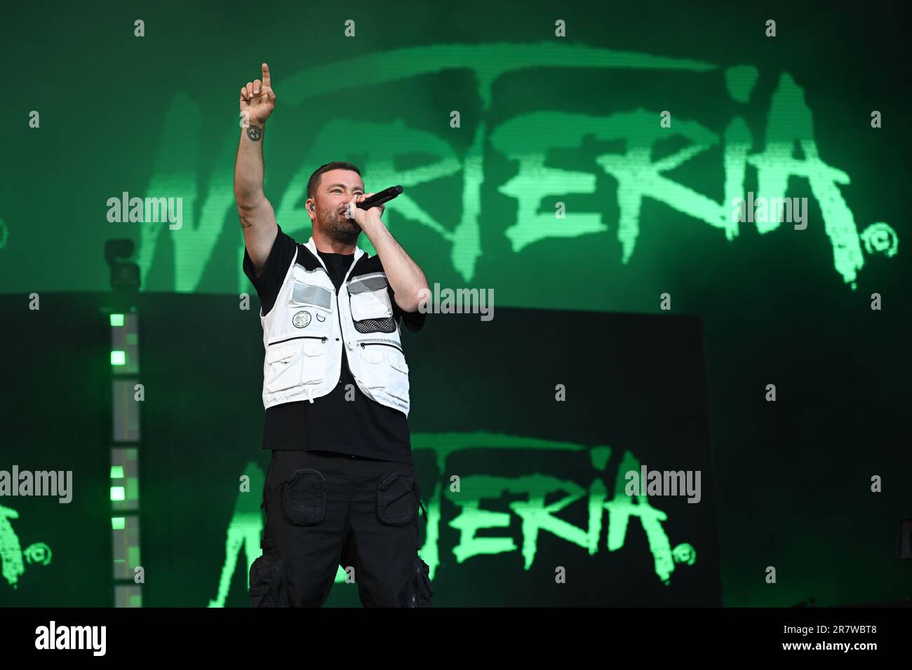 17 June 2023, Lower Saxony, Scheeßel: The German rapper "Marteria ...