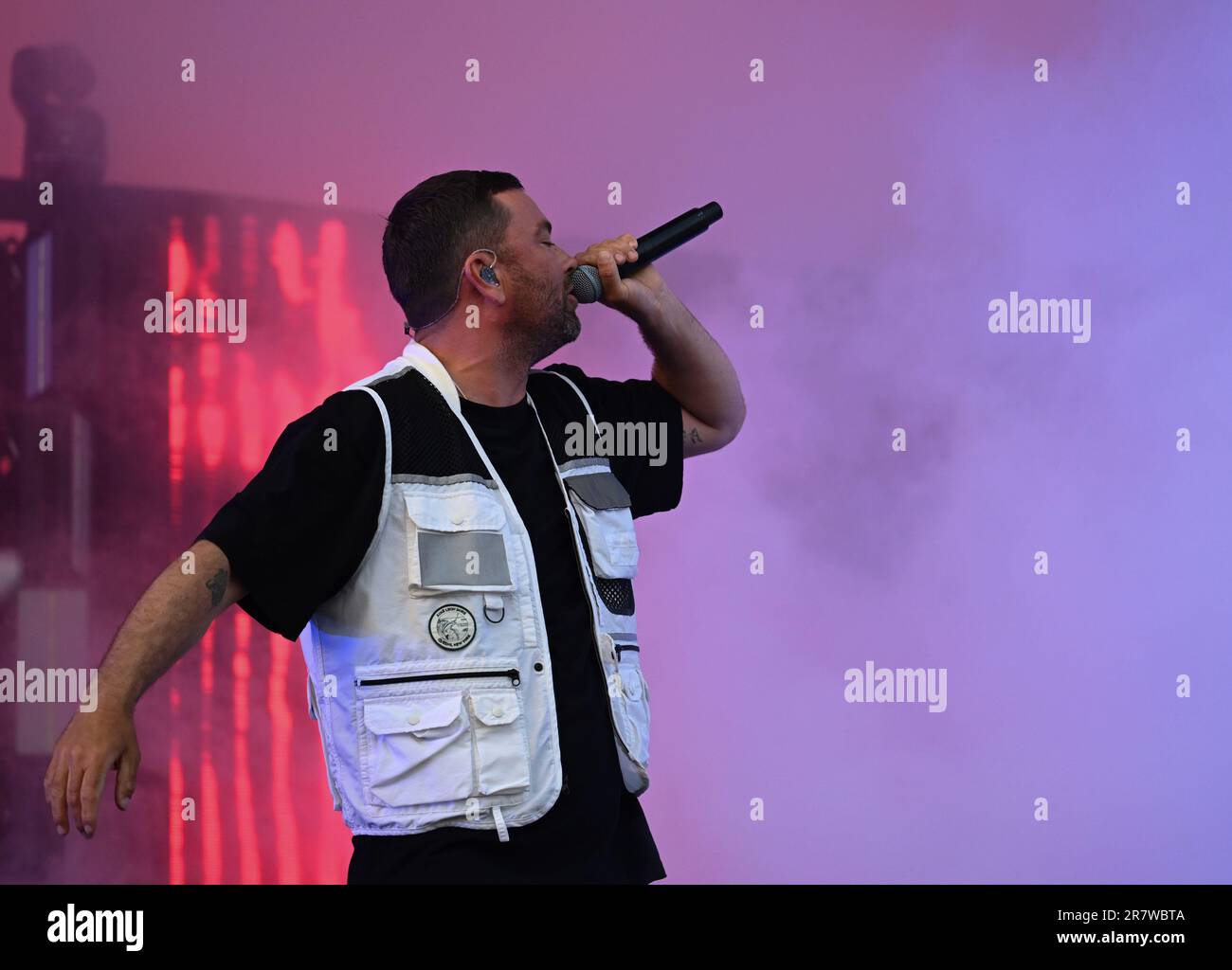 17 June 2023, Lower Saxony, Scheeßel: The German rapper "Marteria ...