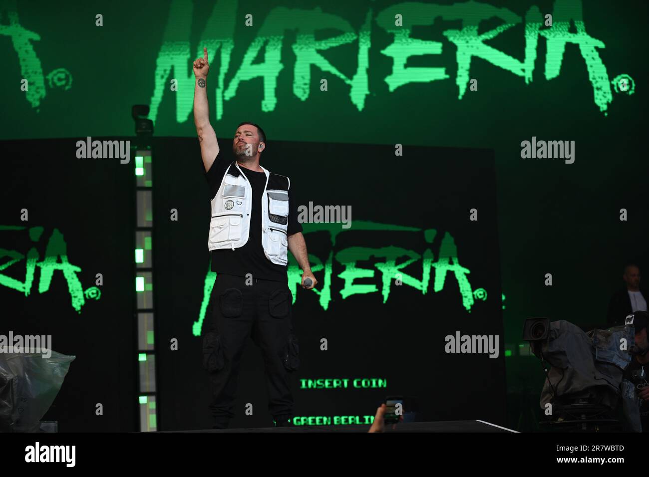 17 June 2023, Lower Saxony, Scheeßel: The German rapper "Marteria ...