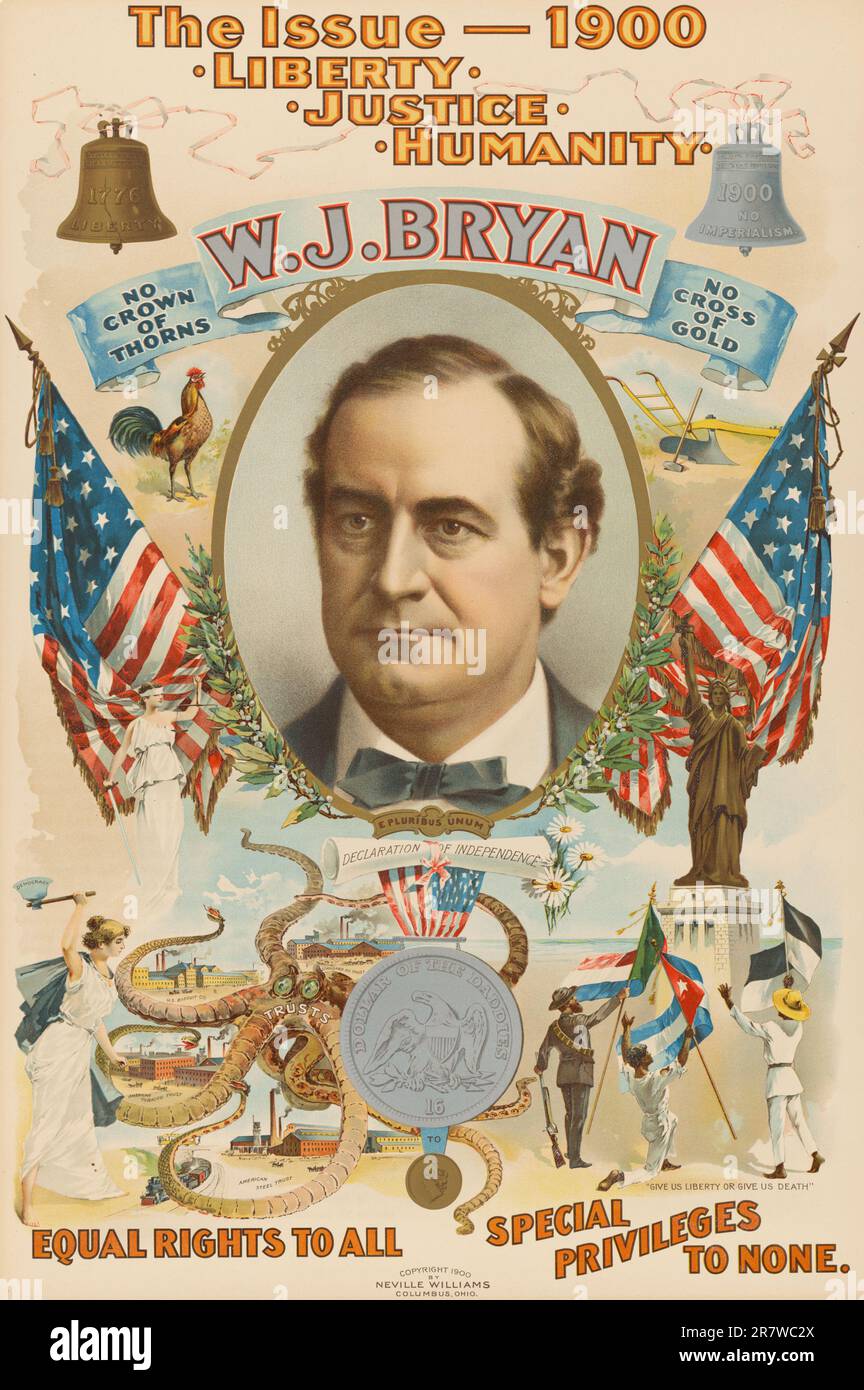 William jennings bryan 1900 hi-res stock photography and images - Alamy