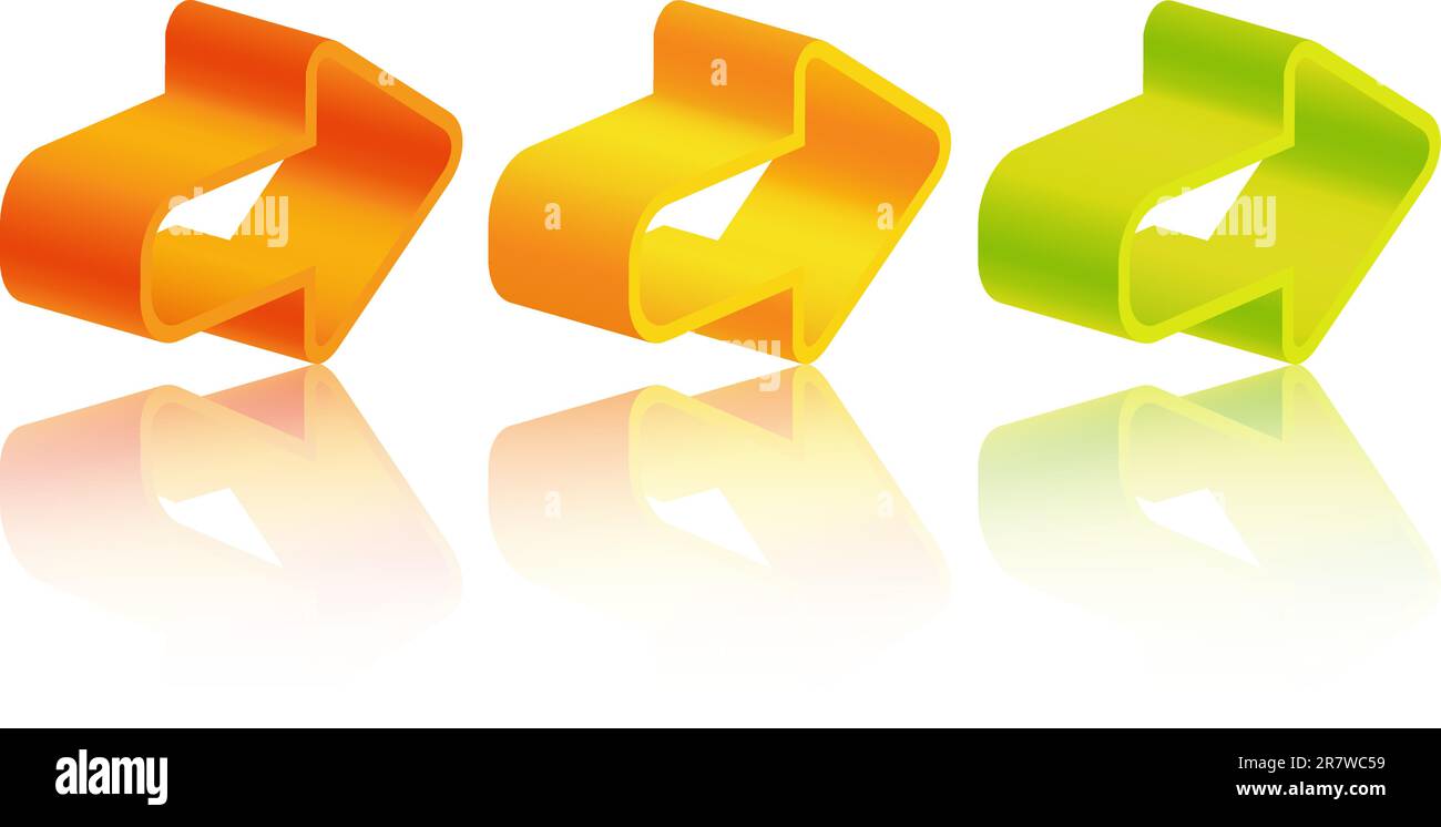 Three red arrows Stock Vector Images - Alamy