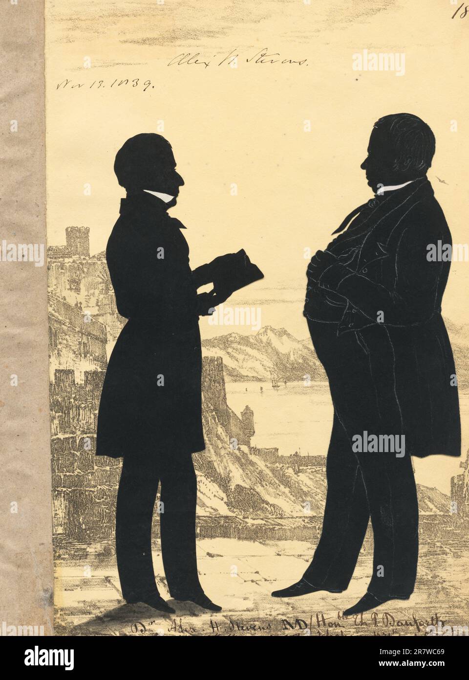 Alexander Stevens and Charles Danforth 1839 Stock Photo - Alamy