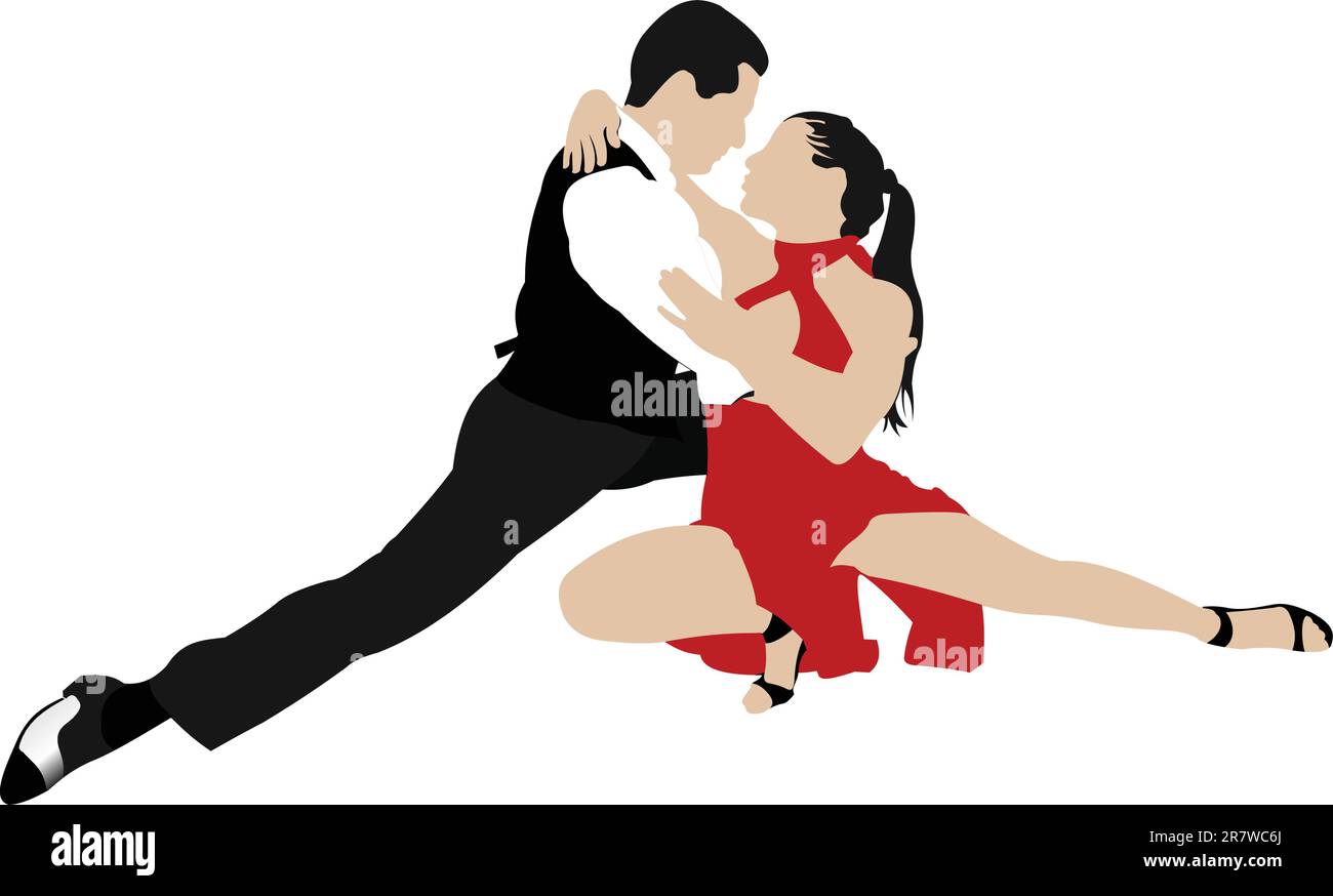 Couples dancing a tango Stock Vector Image & Art - Alamy