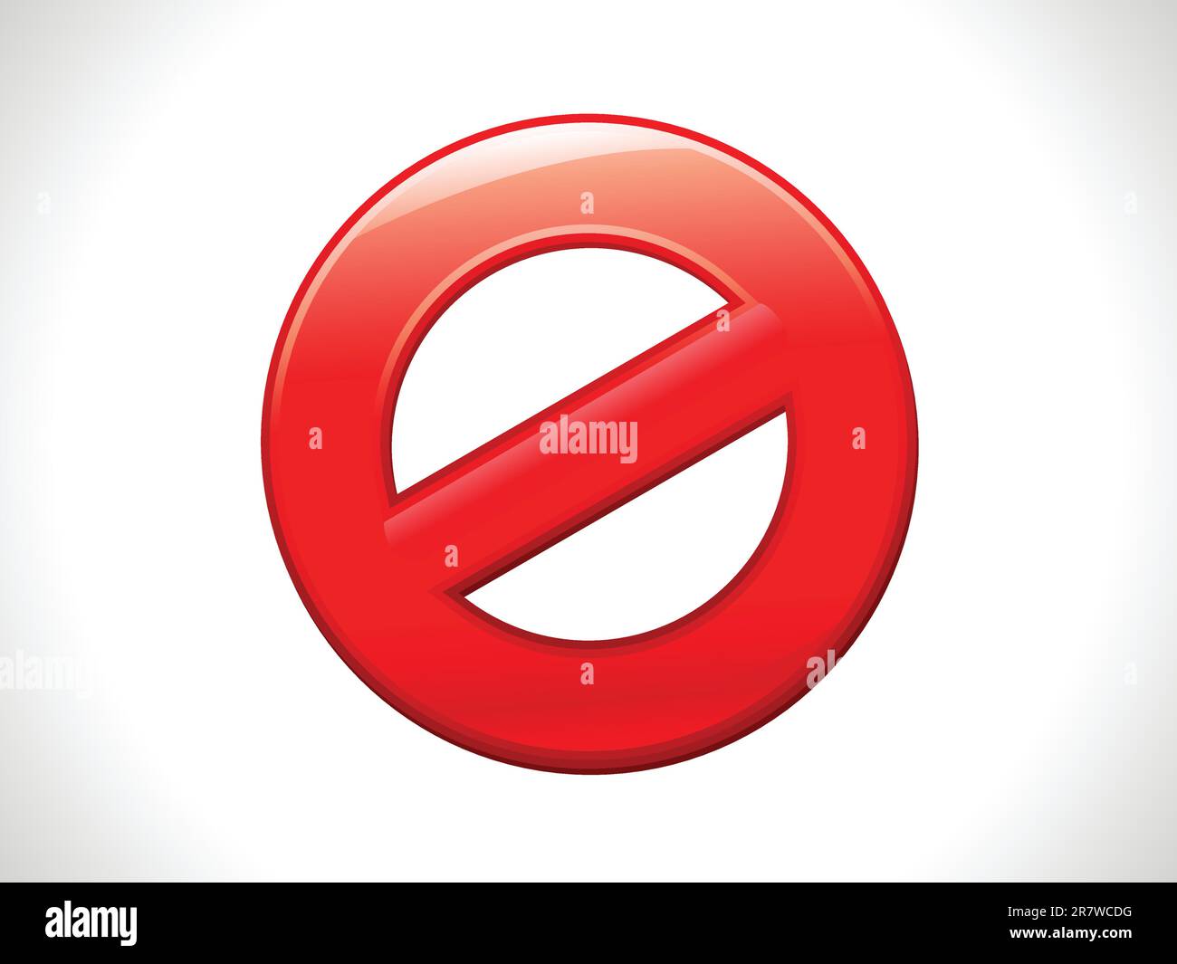 abstract red shiny stop sign vector illustration Stock Vector Image ...