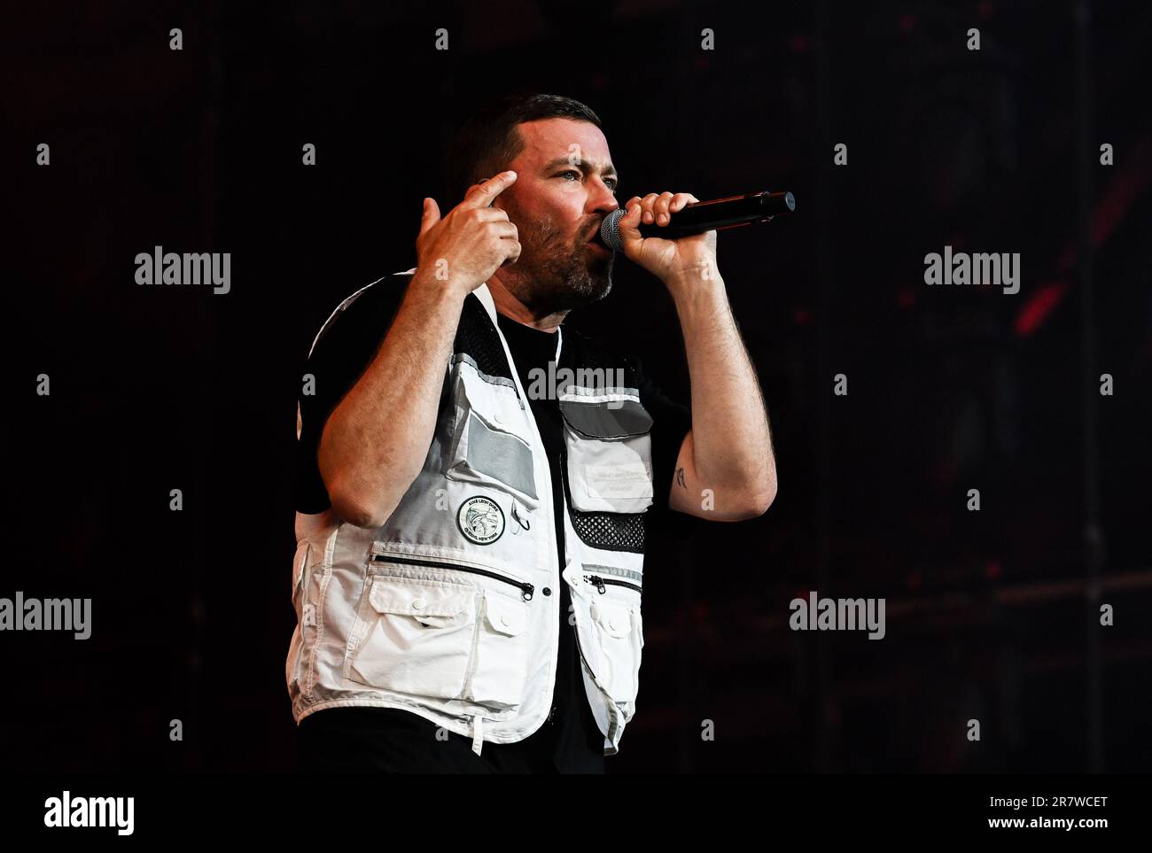 17 June 2023, Lower Saxony, Scheeßel: The German rapper "Marteria ...