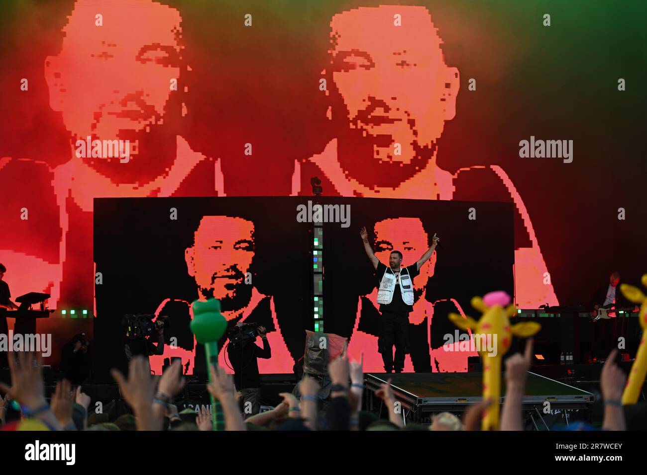 17 June 2023, Lower Saxony, Scheeßel: The German rapper "Marteria ...