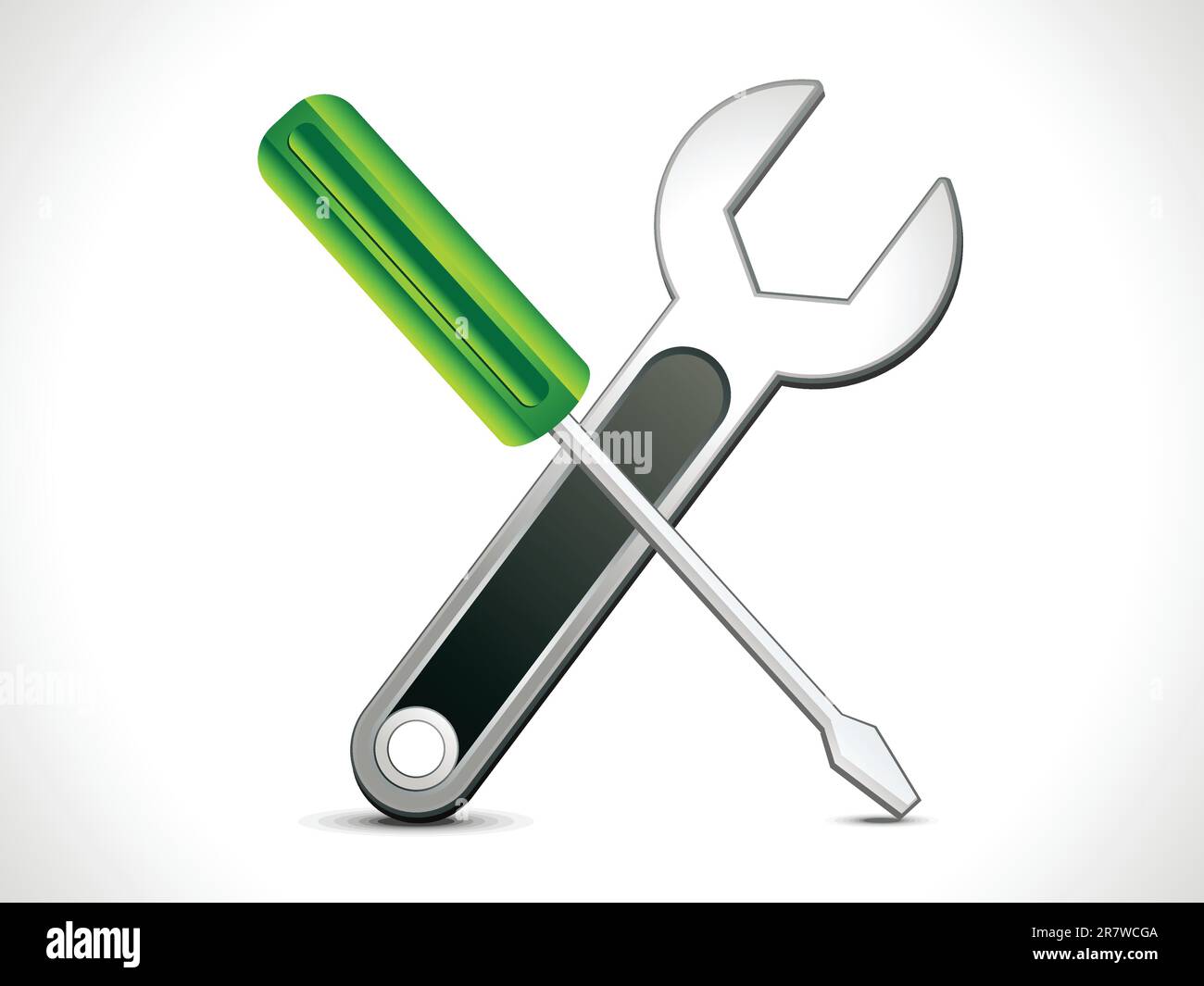 abstract shiny detailed tool set vector illustration Stock Vector Image ...