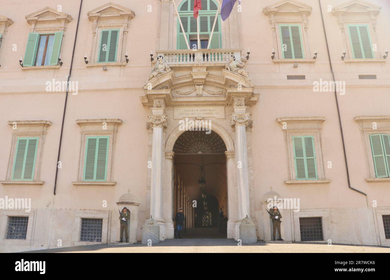 entrance of the Quirinale Palace, the President of Italy's official ...