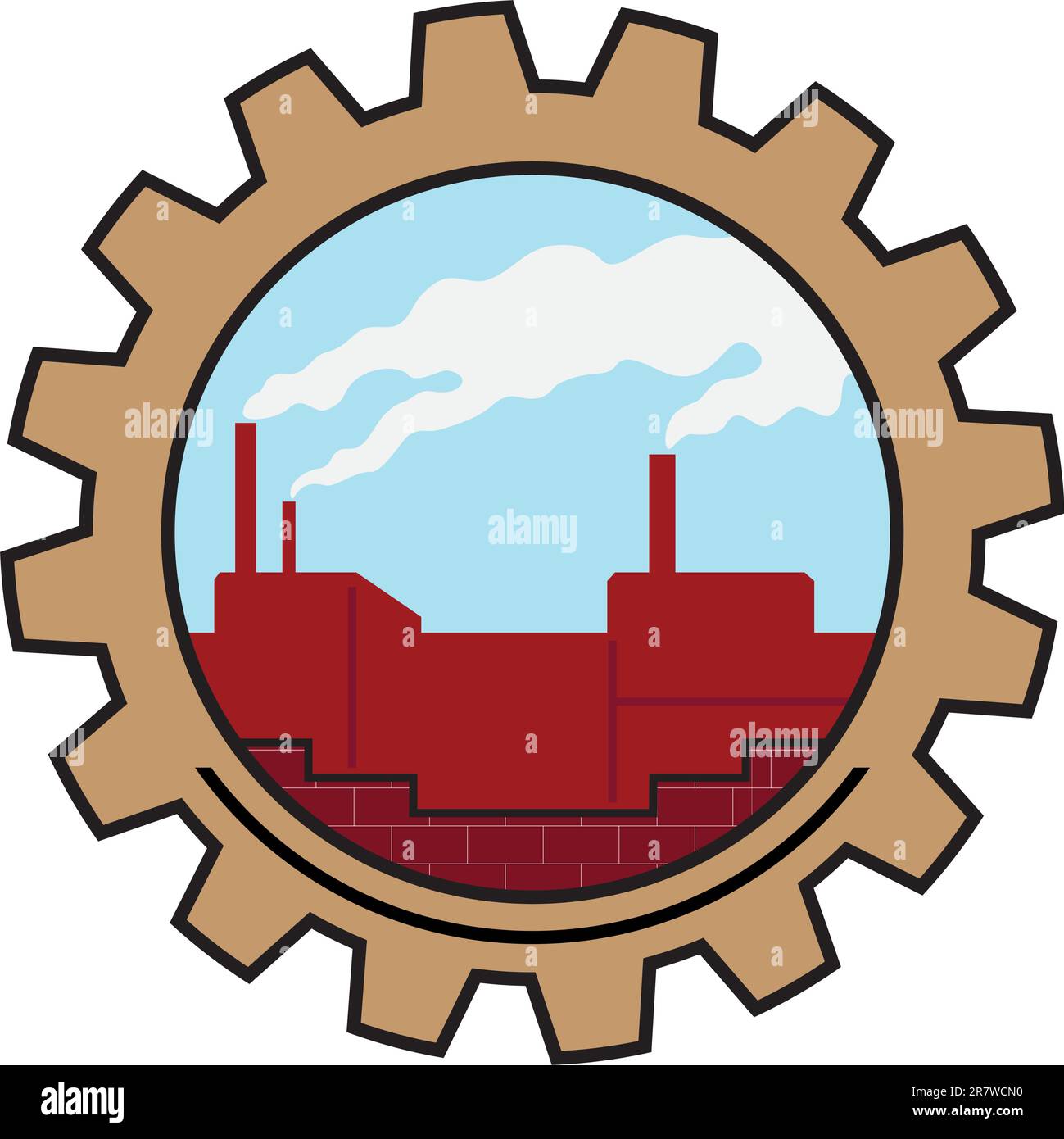 Factory smog Stock Vector Images - Alamy