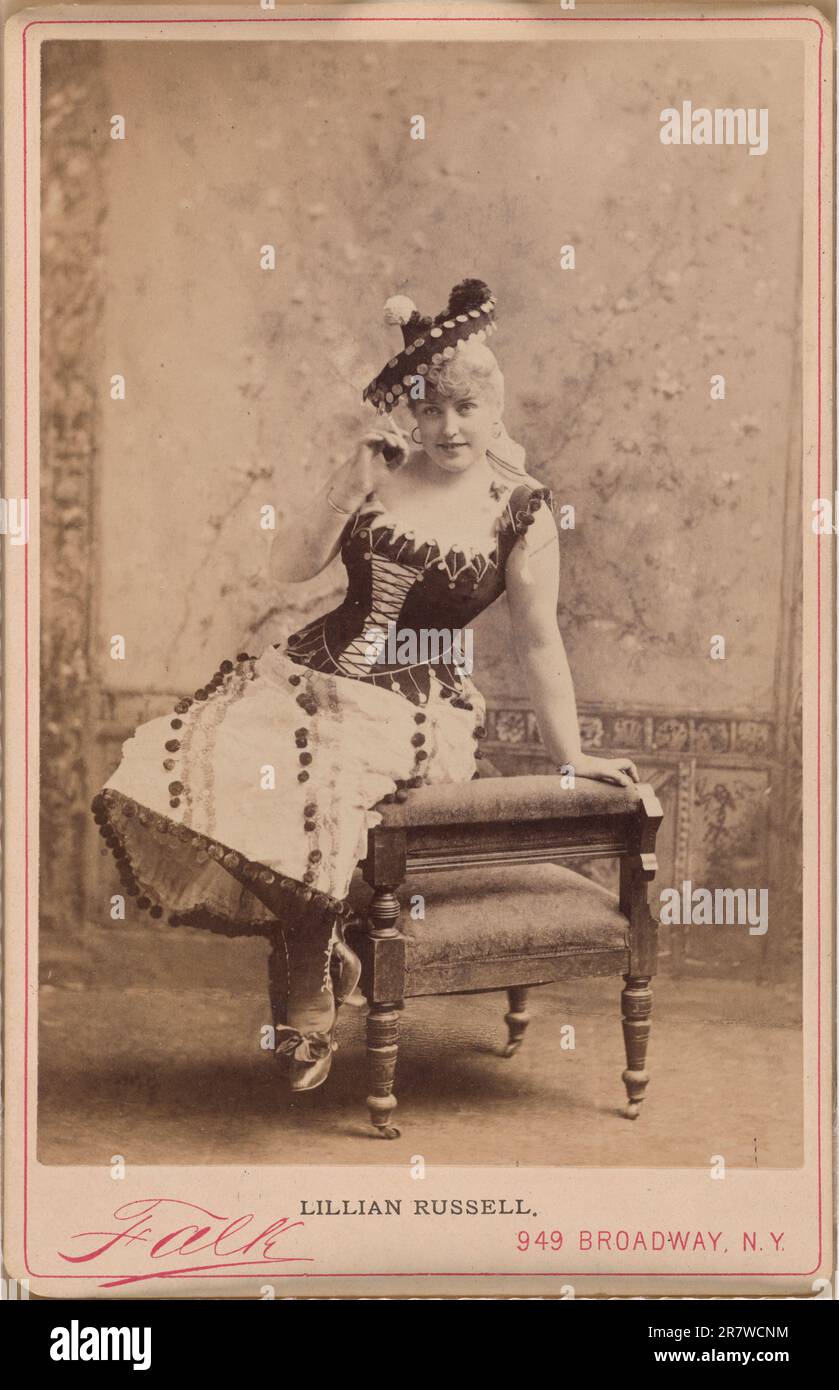 Lillian Russell c. 1886 Stock Photo - Alamy