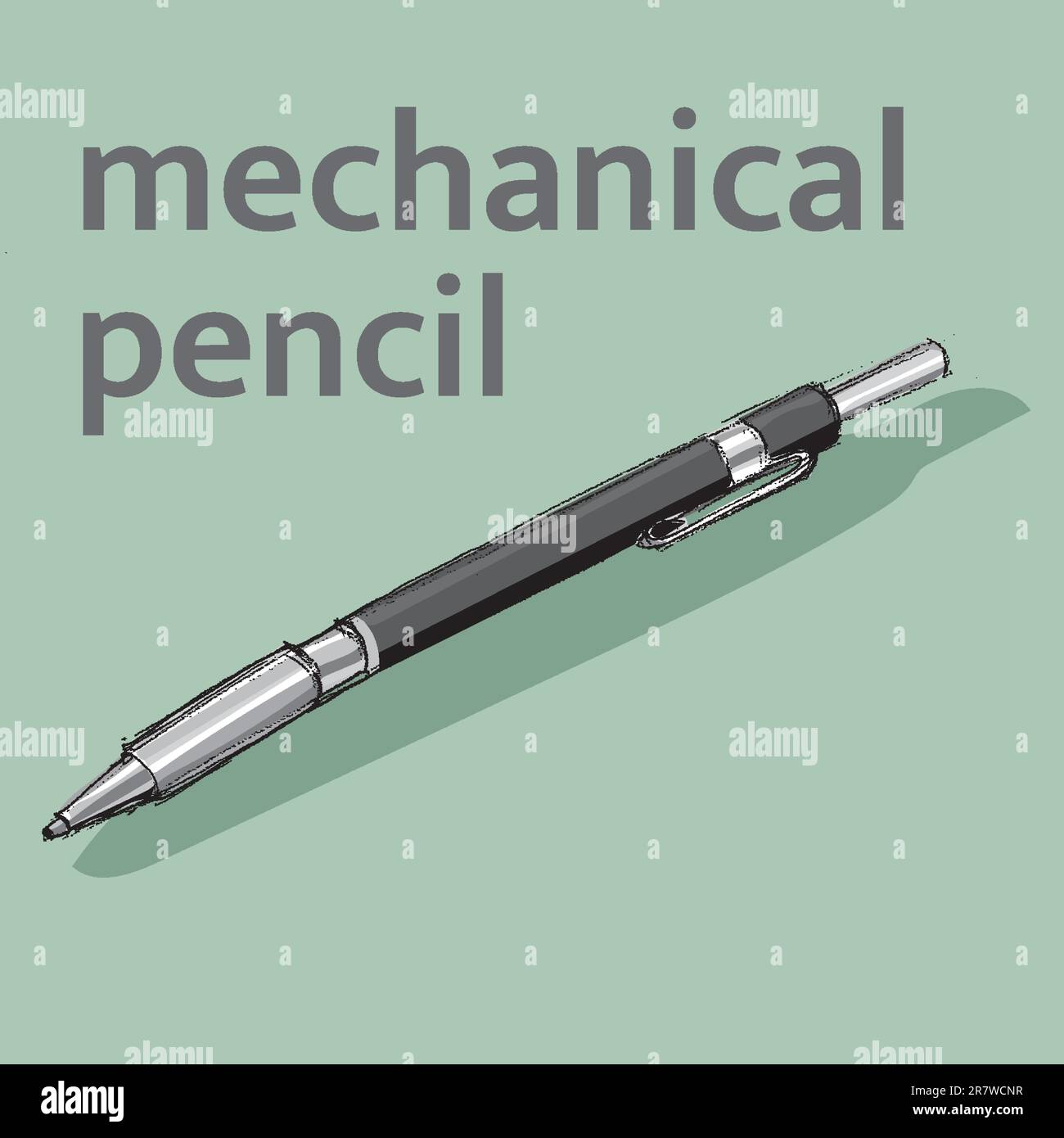 mechanical pencil sketch pencil style Stock Vector Image & Art - Alamy