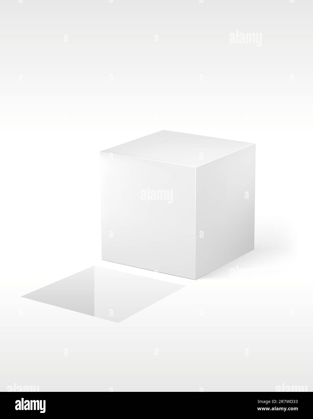 Cube on a white background. Illustration for design Stock Vector Image ...