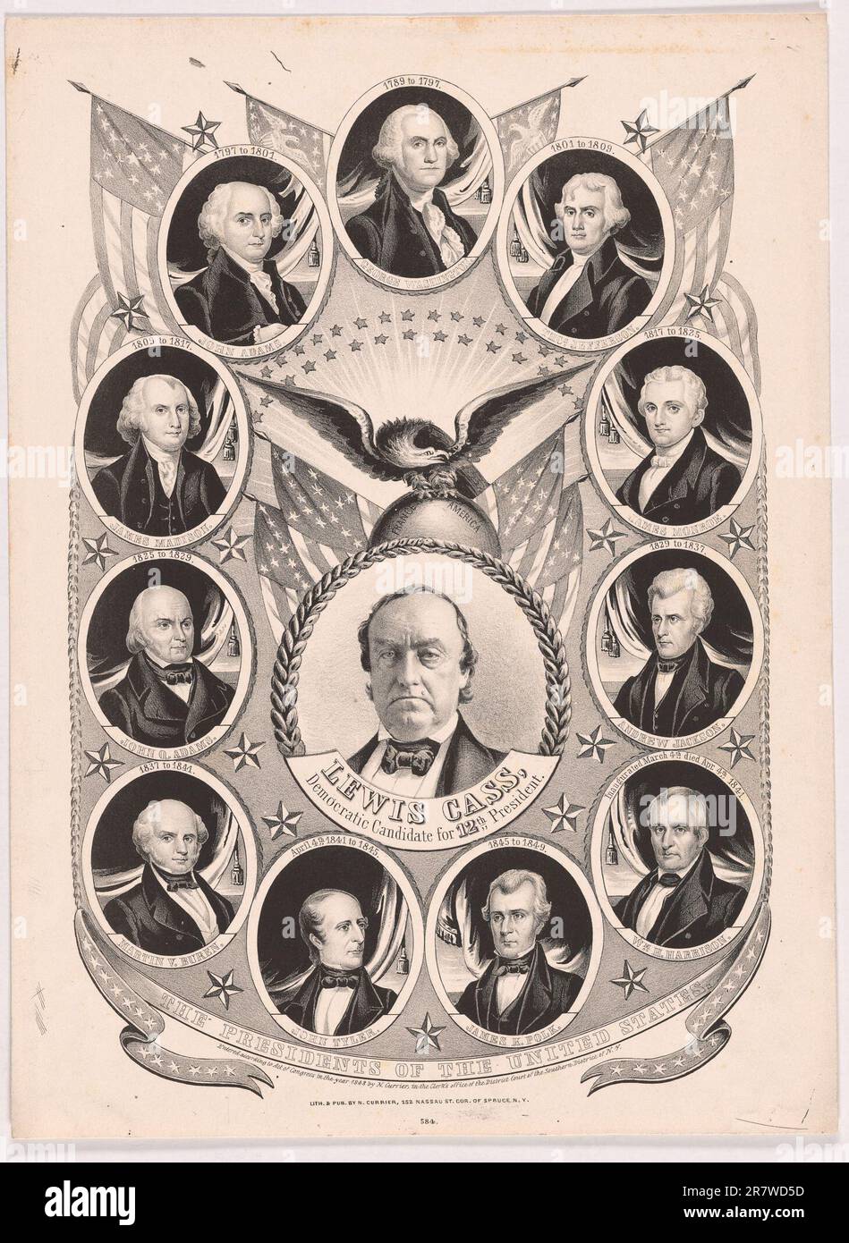 Lewis Cass 1848 Stock Photo - Alamy