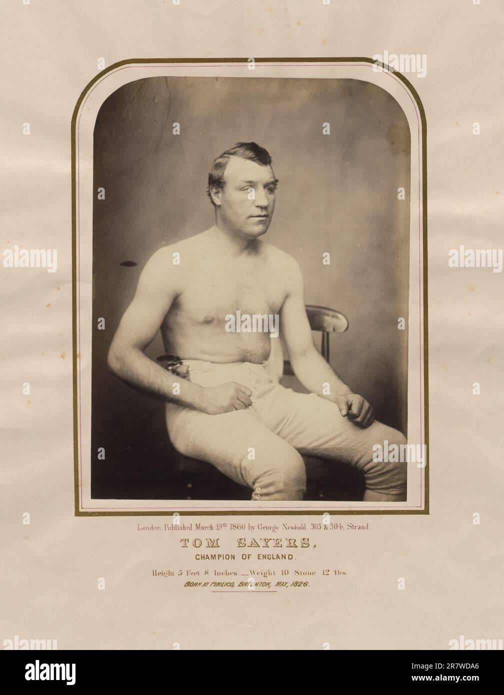 Tom Sayers 1860 Stock Photo - Alamy