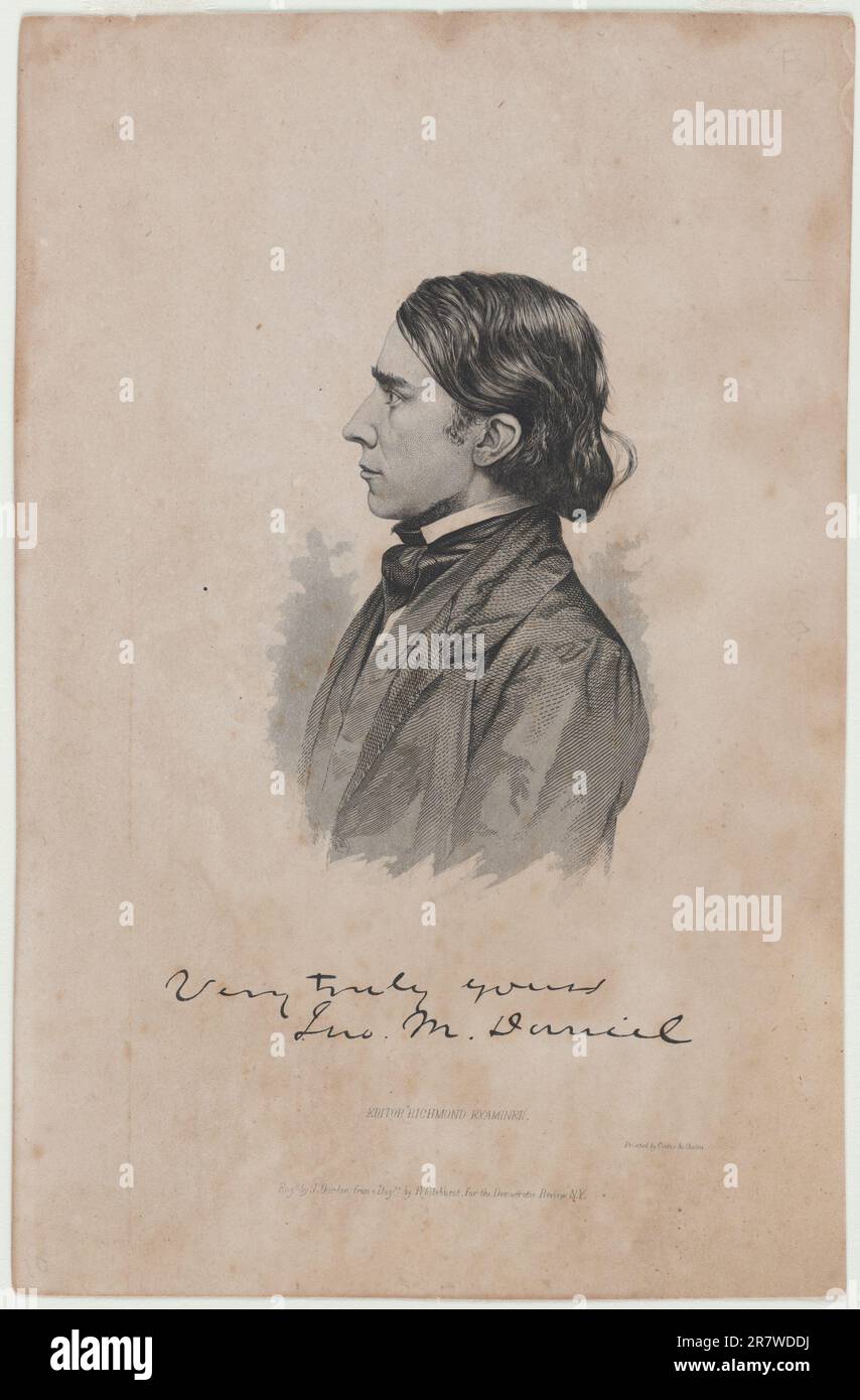 John Moncure Daniel 1852 Stock Photo - Alamy