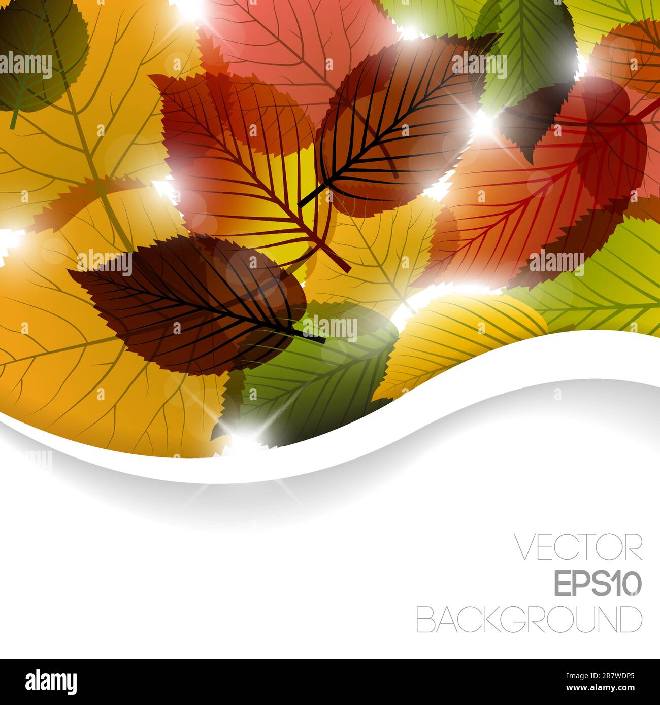 Abstract light autumn floral Stock Vector Images - Alamy