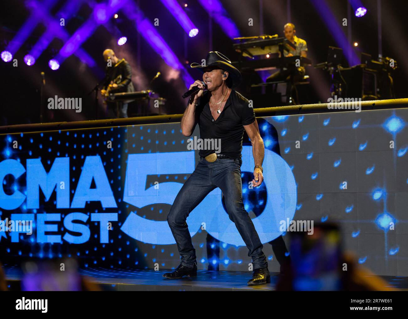 Tim McGraw performs during day 4 of the CMA Fest at Nissan Stadium on ...