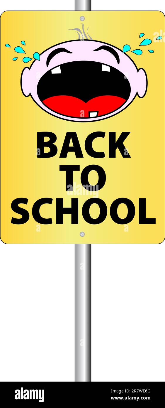 back to school sign Stock Vector Image & Art - Alamy