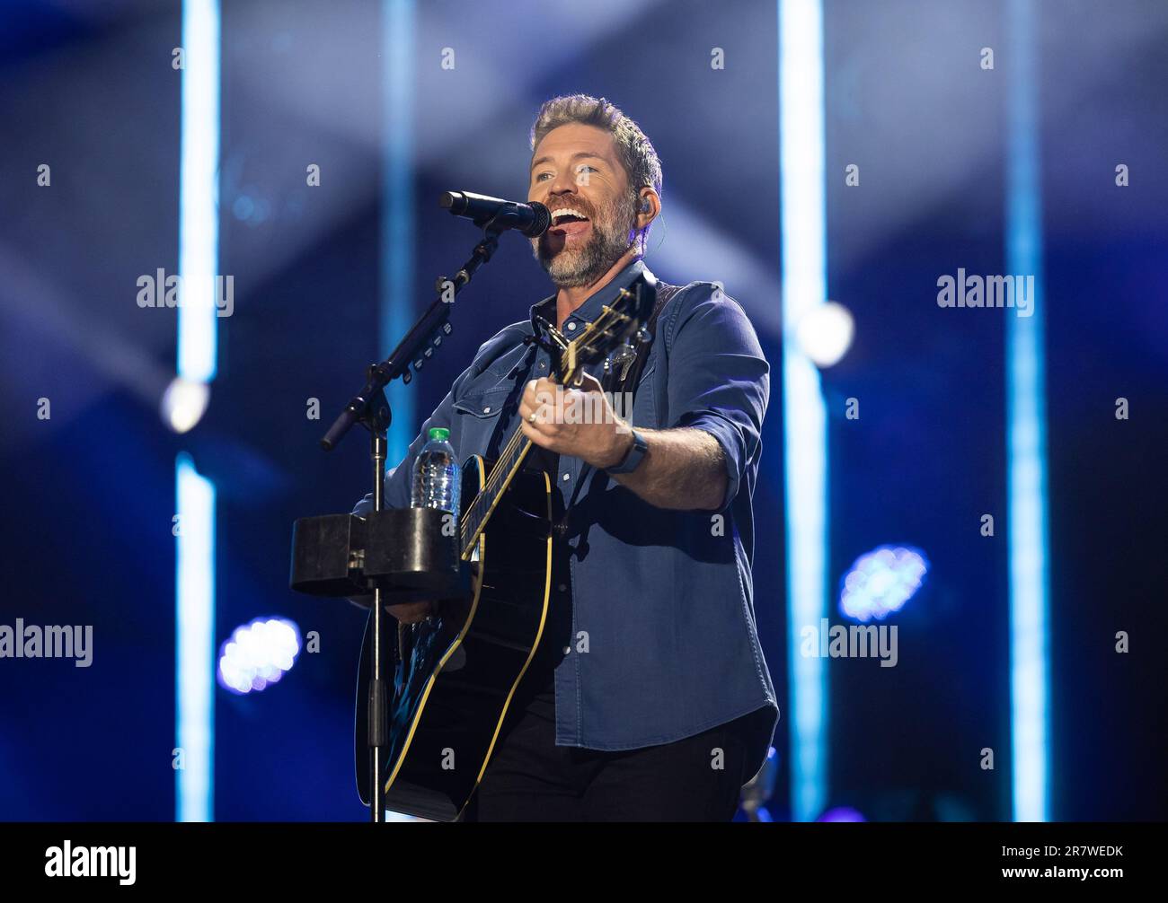 Josh Turner performs during day 4 of the CMA Fest at Nissan Stadium on ...