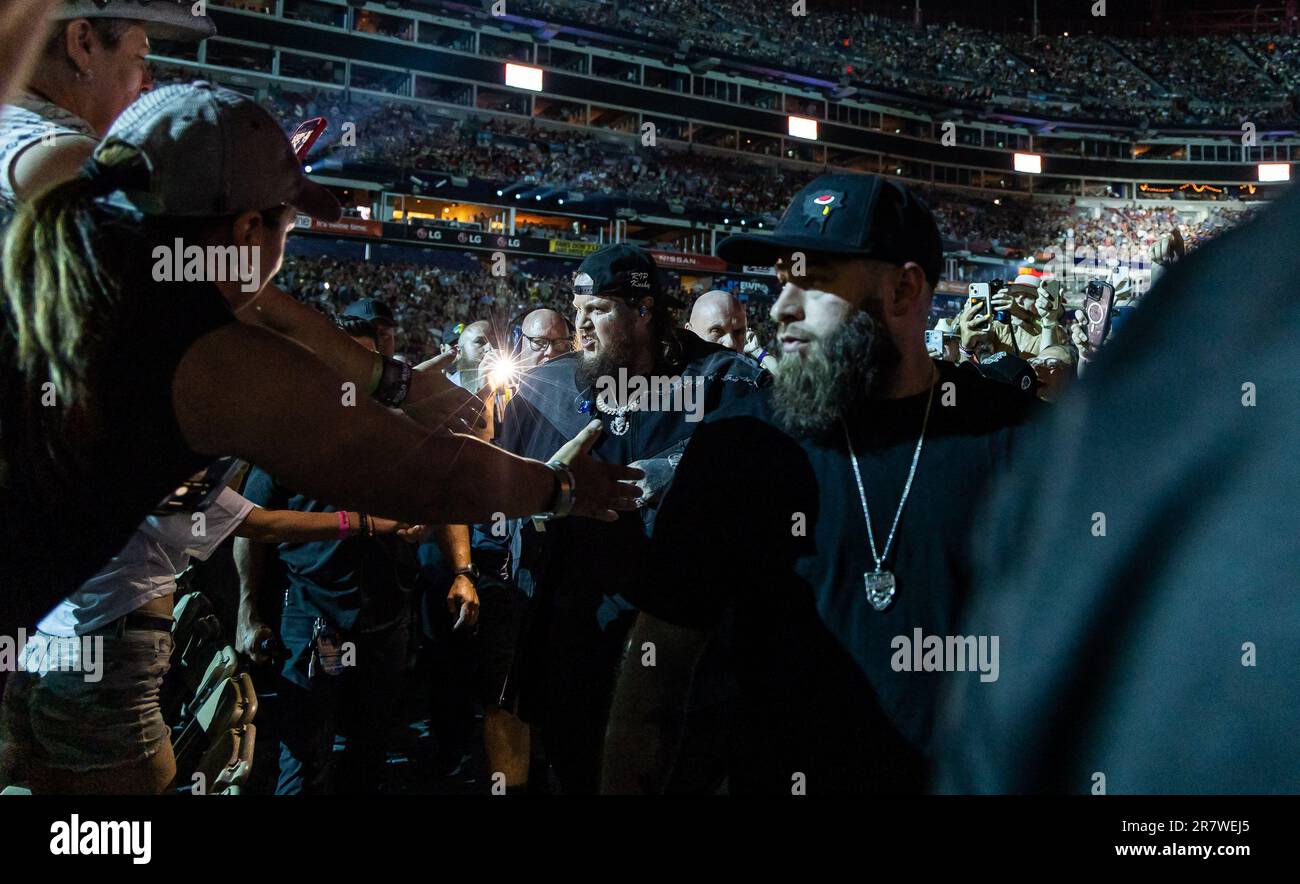Jelly Roll performs during day 2 of the CMA Fest at Nissan Stadium on ...