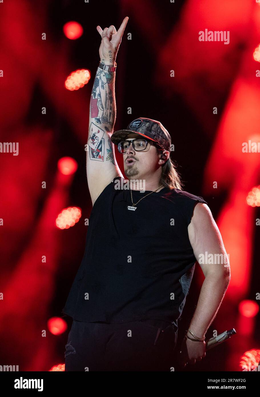 HARDY performs during day 2 of the CMA Fest at Nissan Stadium on ...