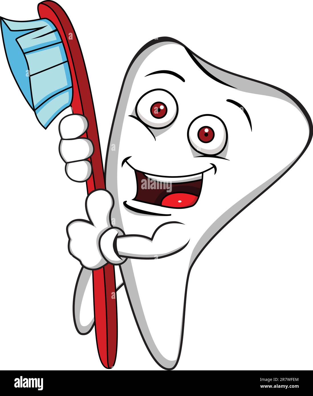 Cartoon character toothbrush pointing hi-res stock photography and ...
