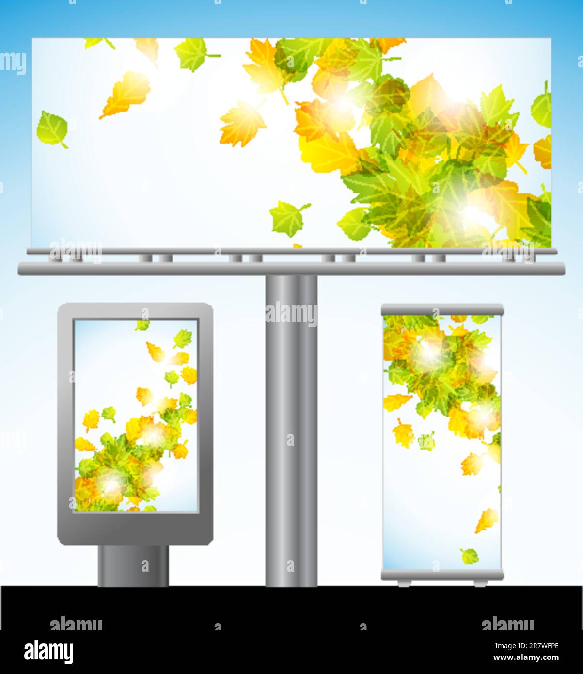 Outdoor light show Stock Vector Images - Alamy