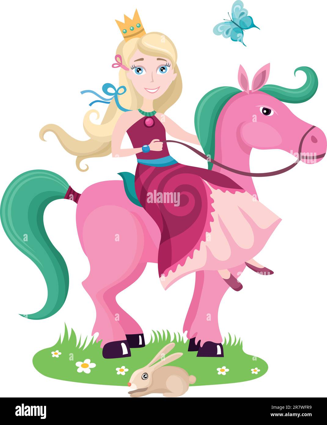 Princess pink frame hi-res stock photography and images - Alamy