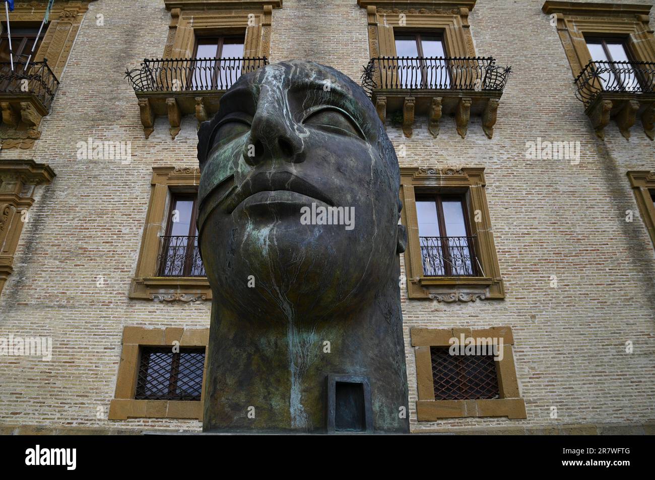 Scenic view of the Baroque style Palazzo Trigona della Floresta with ...