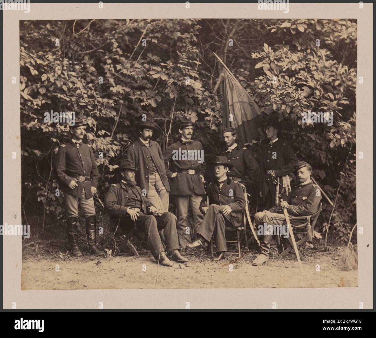 General Merritt and his Staff 1864 Stock Photo - Alamy