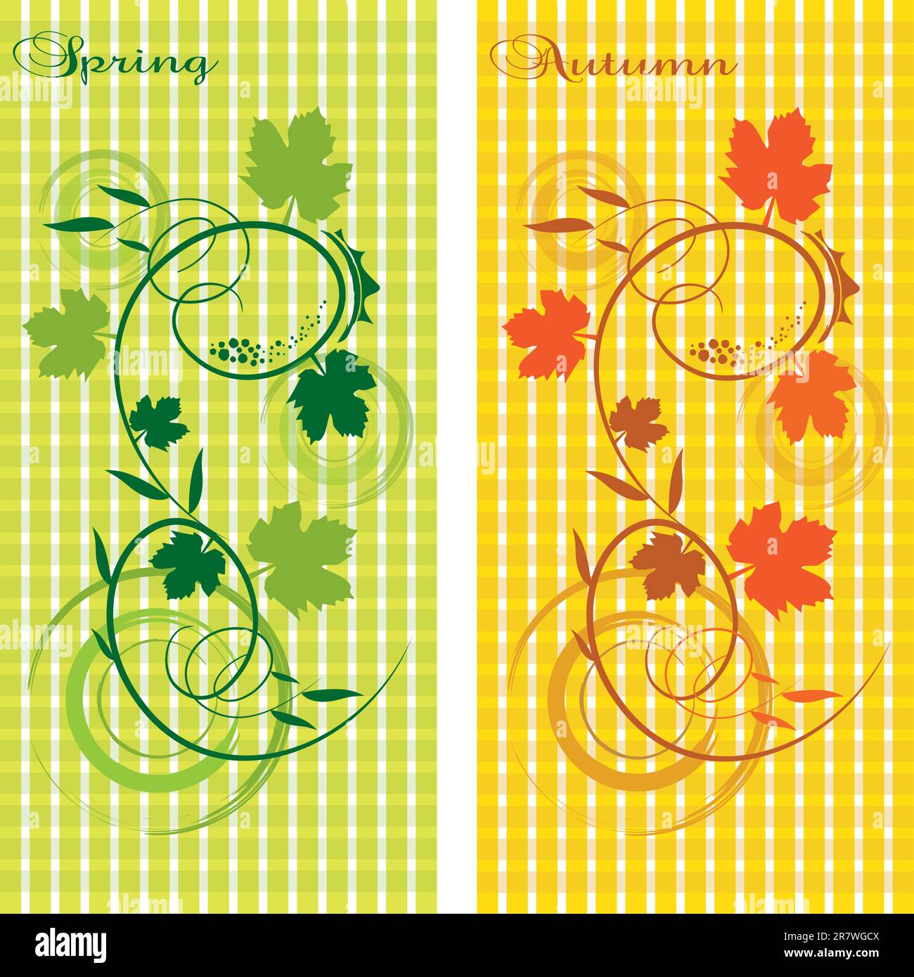 Two seasons Stock Vector Images - Alamy