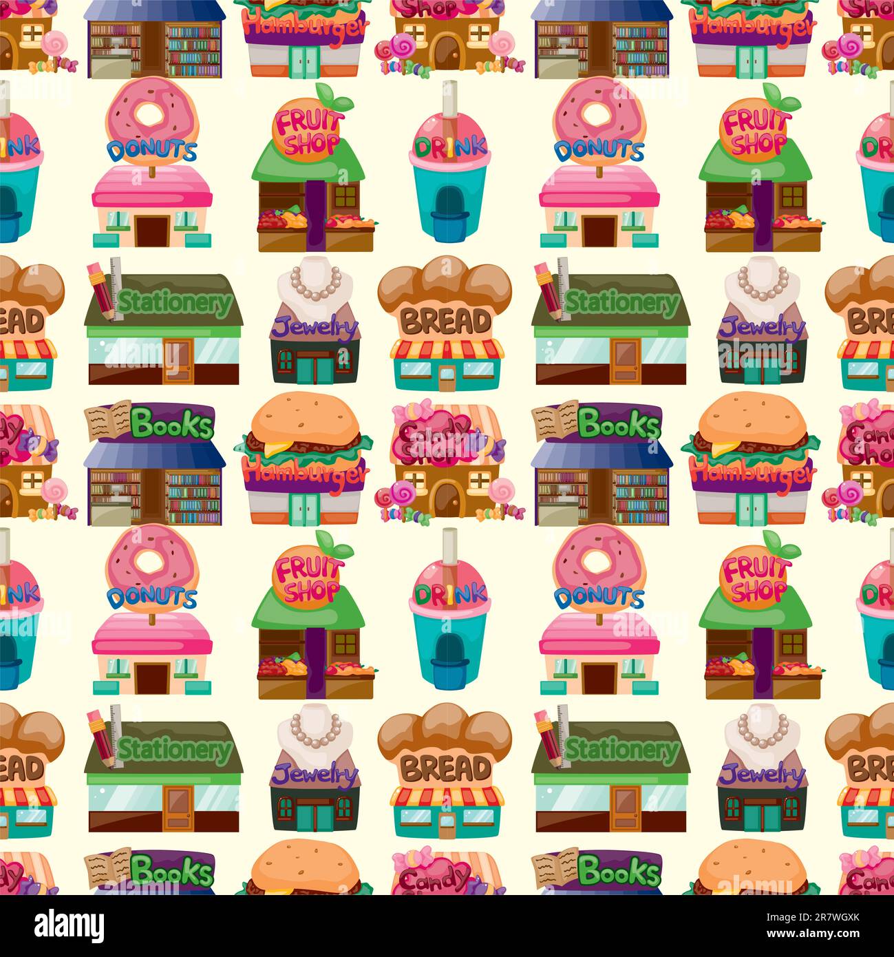 Cartoon shop Stock Vector Images - Alamy