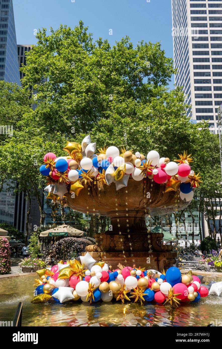 The Josephine Shaw Lowell Memorial Fountain is overflowing with ...