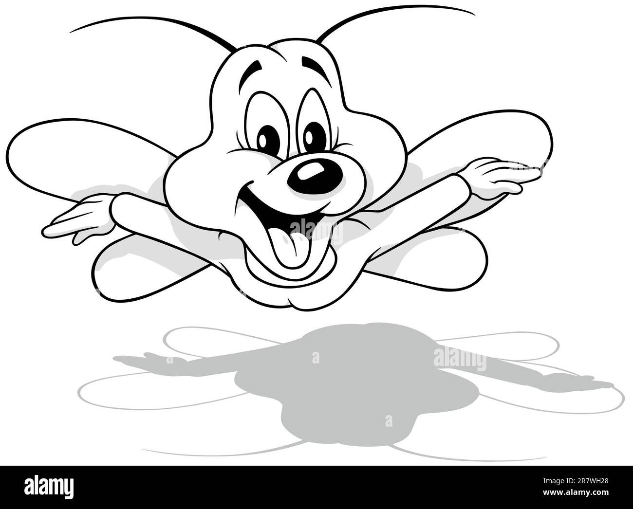 Flying laughing Black and White Stock Photos & Images - Alamy