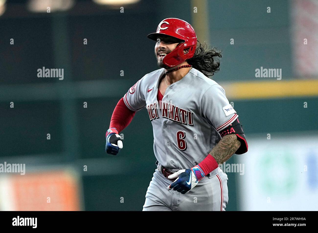 Cincinnati Reds' Jonathan India celebrates after hitting a two-run home ...