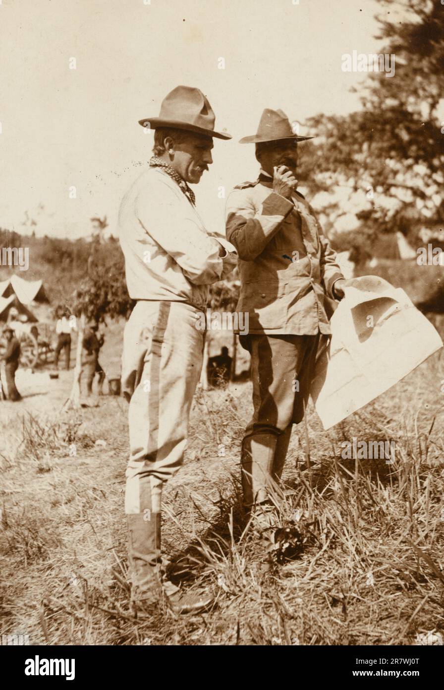 General Leonard Wood and Colonel Joseph Dorst c. 1889 Stock Photo - Alamy