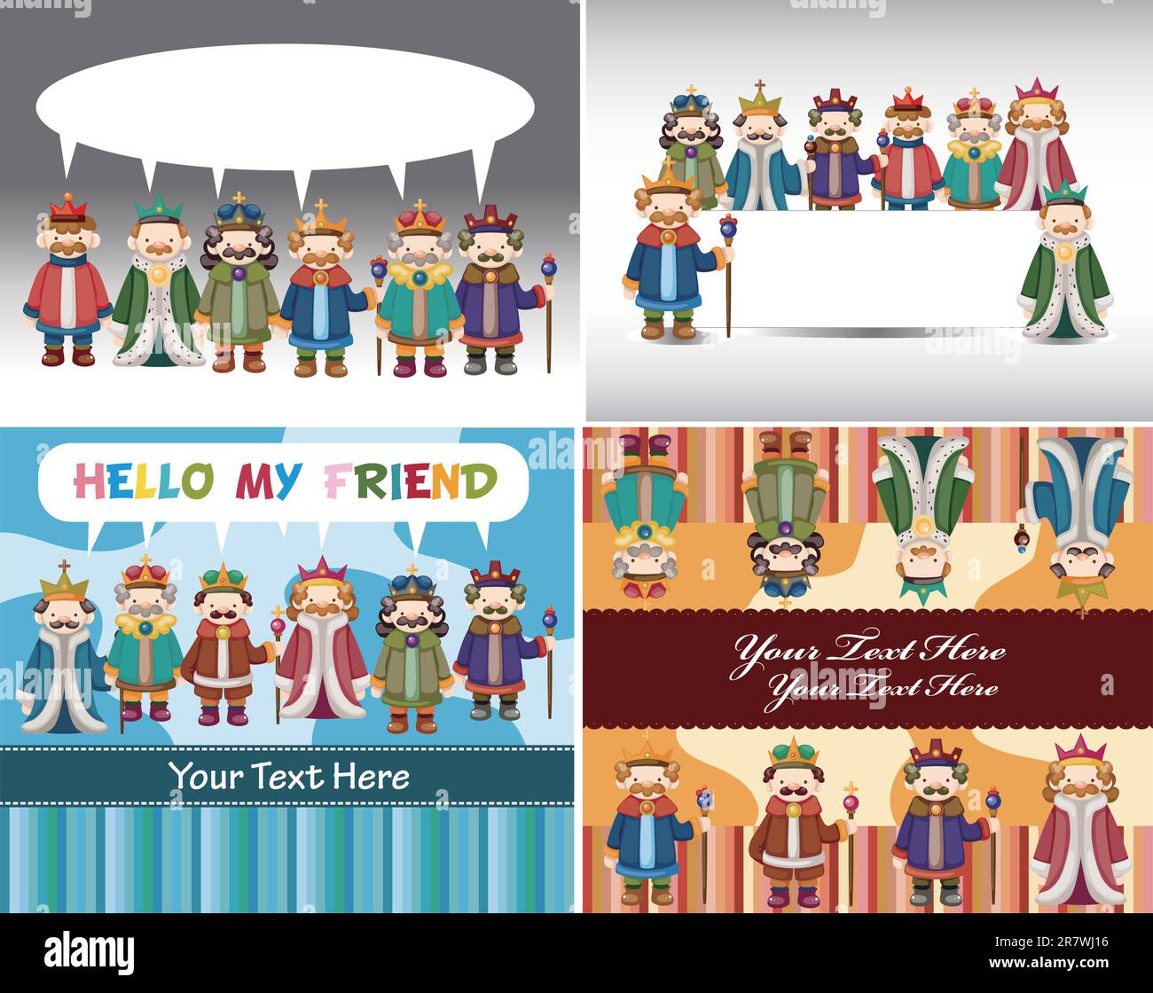 cartoon king card Stock Vector Image & Art - Alamy