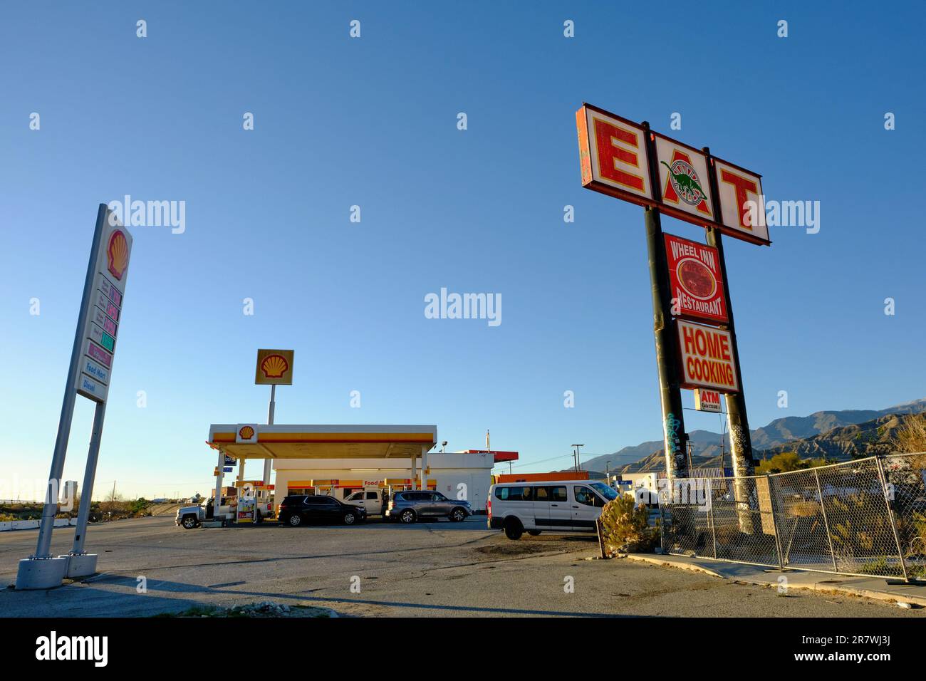 Gas station exit sign hi-res stock photography and images - Alamy