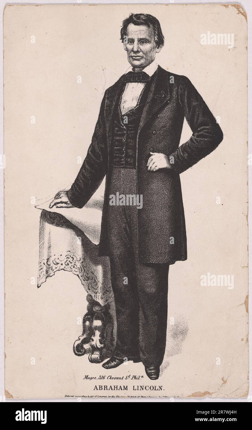 Abraham Lincoln c. 1860 Stock Photo - Alamy
