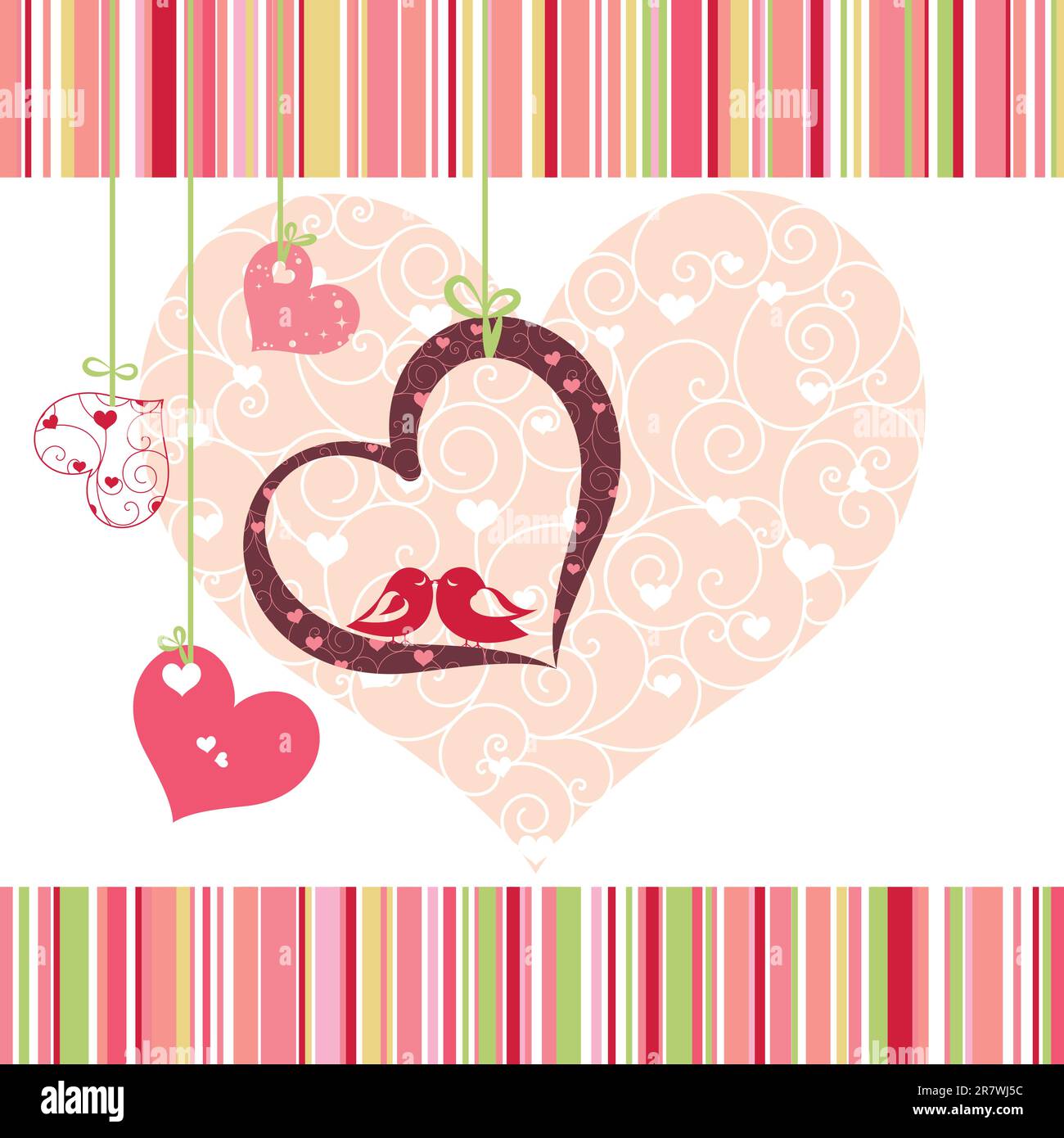 Valentine lovebirds Stock Vector Images - Alamy